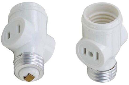 Light Bulb With Plug In Outlet Medium Base Adapter Splitter ...